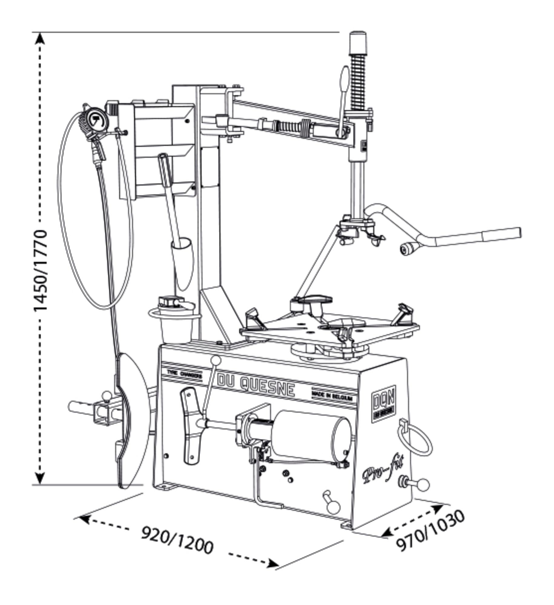 Monte/démonte-pneus DQN pro-fit