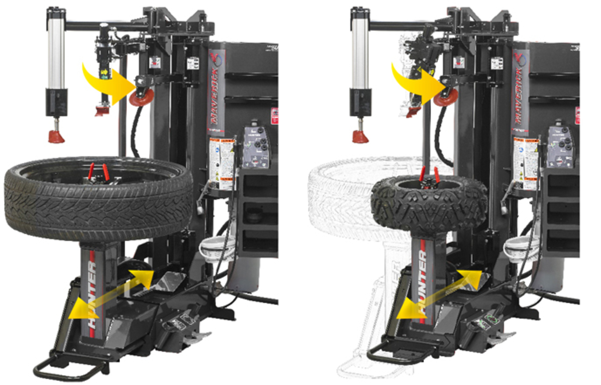 Monte/démonte-pneus avancé Maverick - Equipement garage Auto - Machine ...