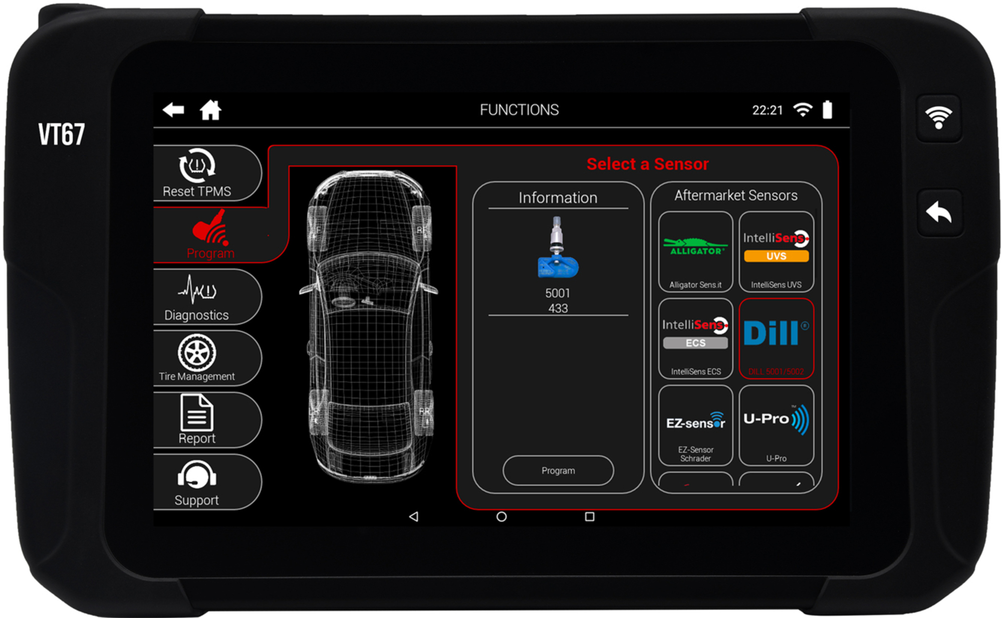 Outil de programmation TPMS VL/VU - Equipement garage Auto - Machine à pneu - Démonte pneu ...