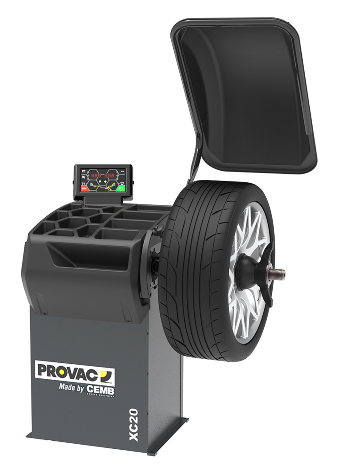 Équilibreuse automatique avec sonar et carter - Equipement garage Auto ...