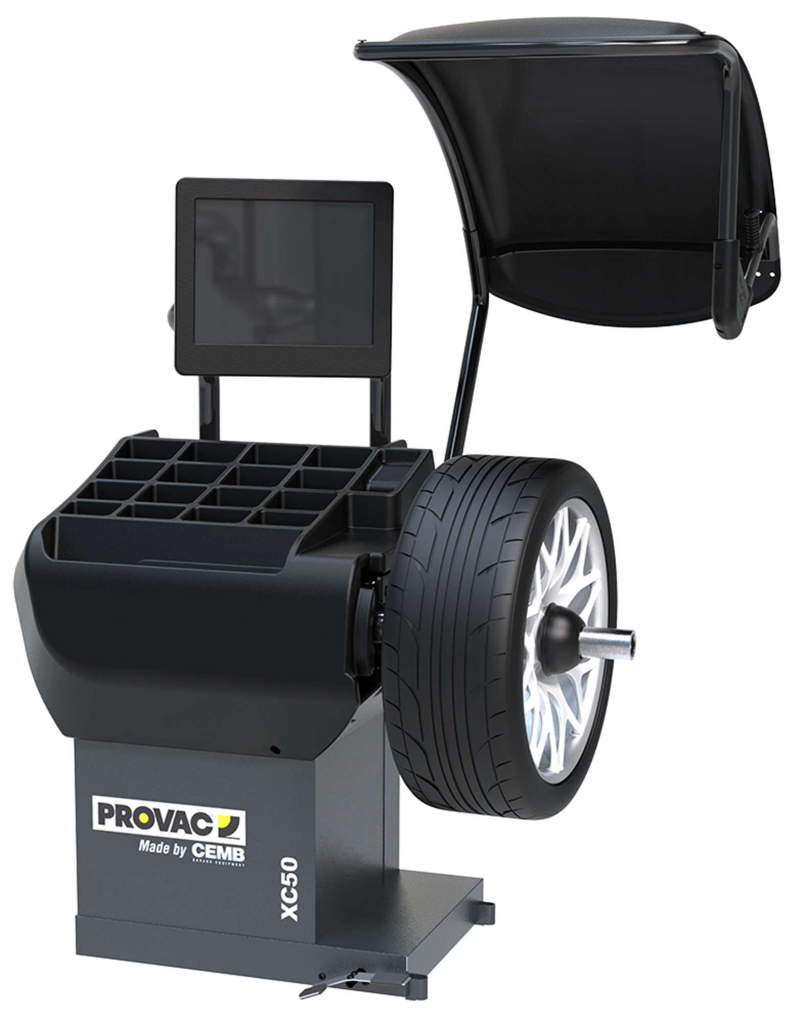 Équilibreuse avec carter. sonar et blocage auto - Equipement garage ...